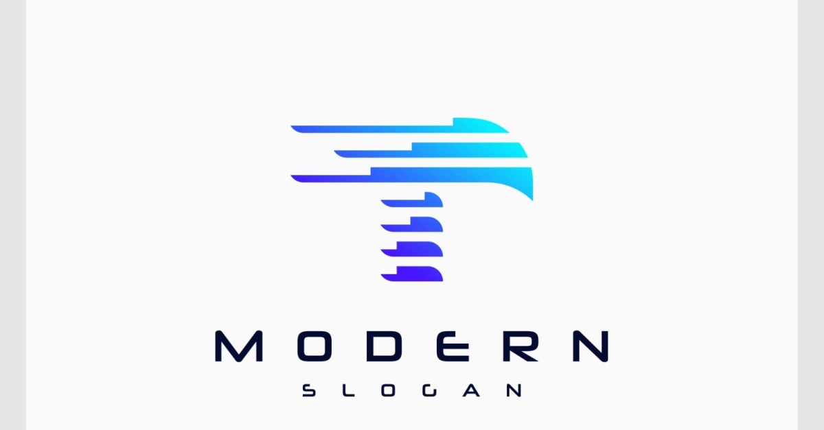 Letter T Fast Eagle Head Logo #380223 - TemplateMonster