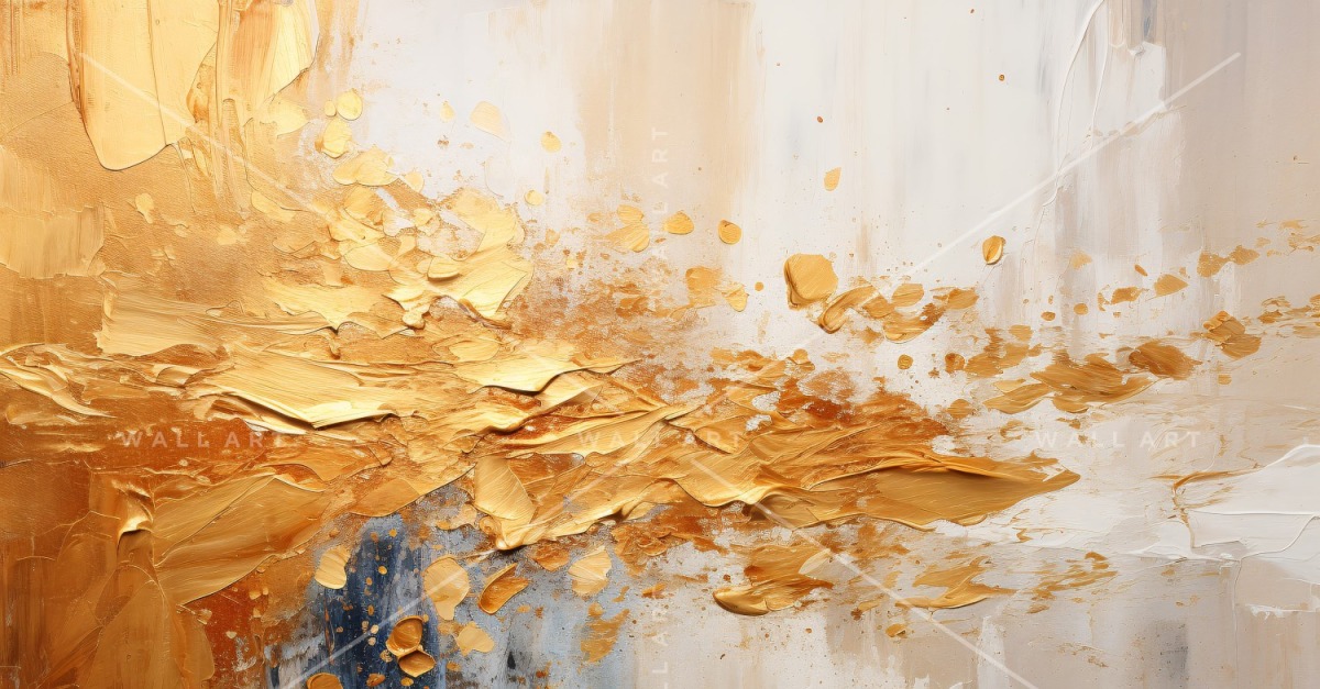 Elegante Wandkunst mit goldener Folie 11 - TemplateMonster