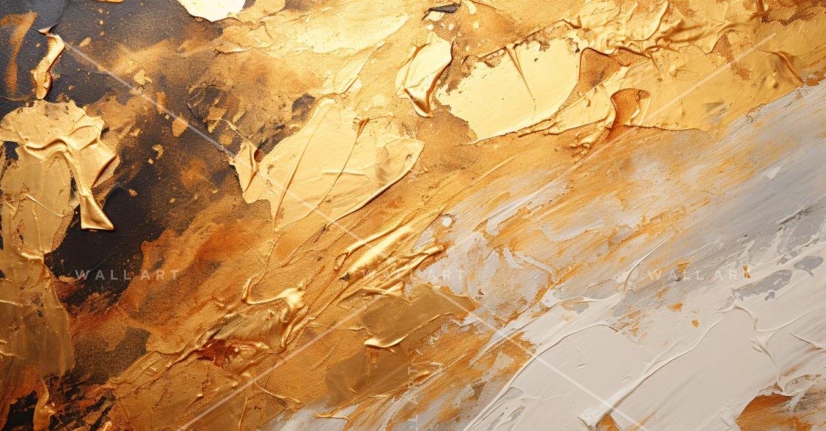 Elegante Wandkunst mit goldener Folie 13 - TemplateMonster