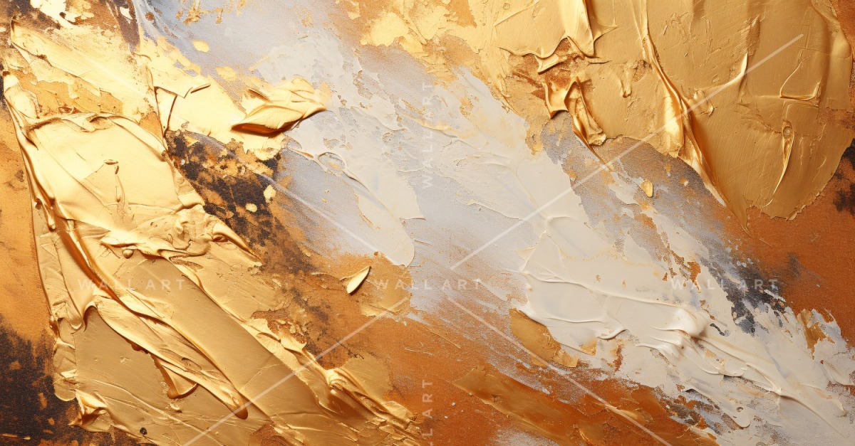 Elegante Wandkunst mit goldener Folie 14 - TemplateMonster