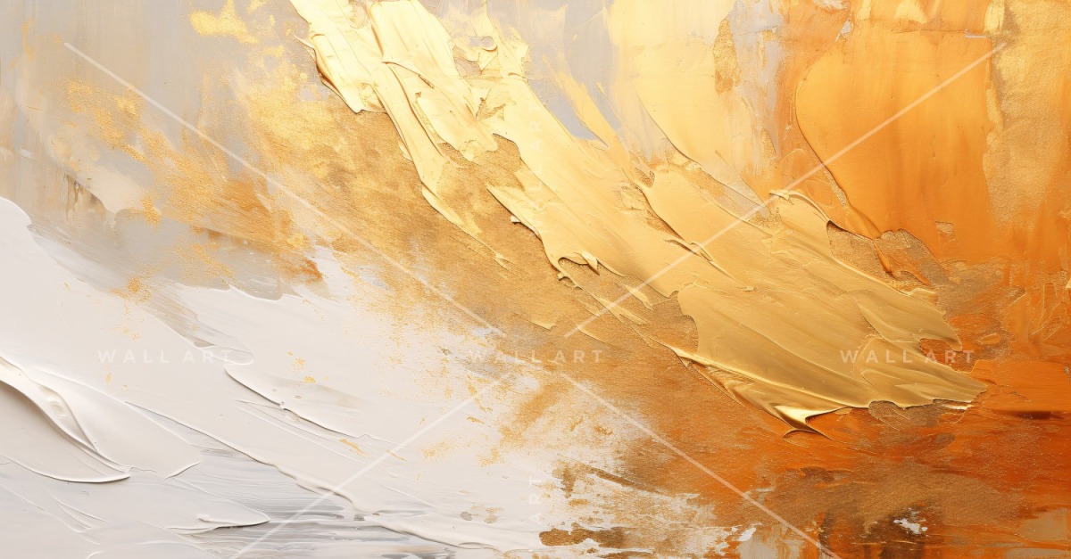 Golden Foil Art Abstract Expressions 11 - TemplateMonster