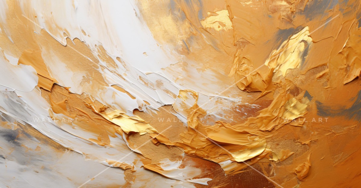 Golden Foil Art Abstract Expressions 13 - TemplateMonster