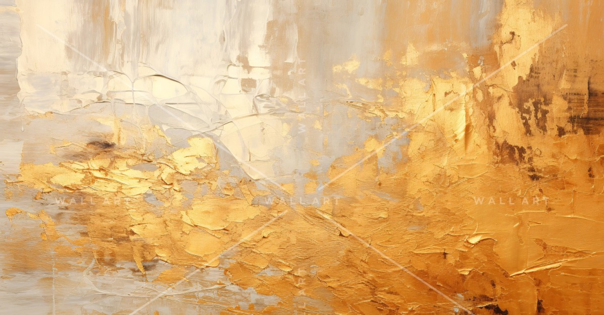 Golden Foil Art Abstract Expressions 9 - TemplateMonster