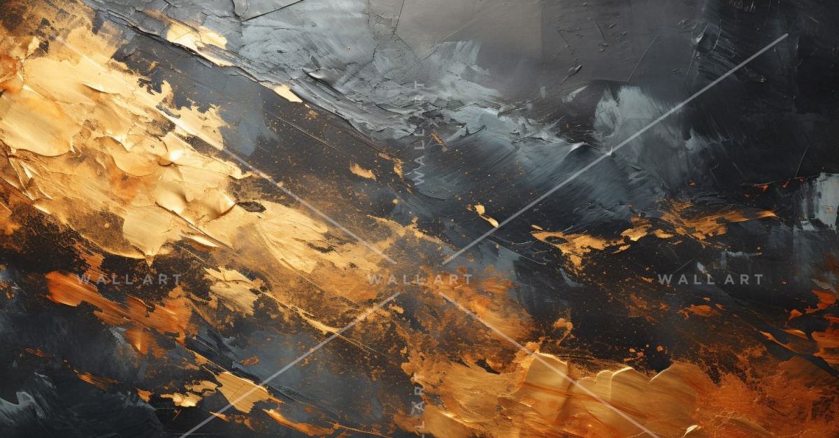 Elegante Wandkunst mit goldener Folie 17 - TemplateMonster