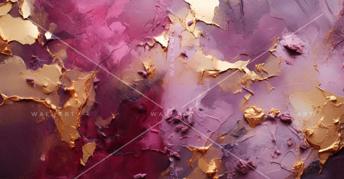 Golden Foil Art Abstract Expressions 12. - TemplateMonster