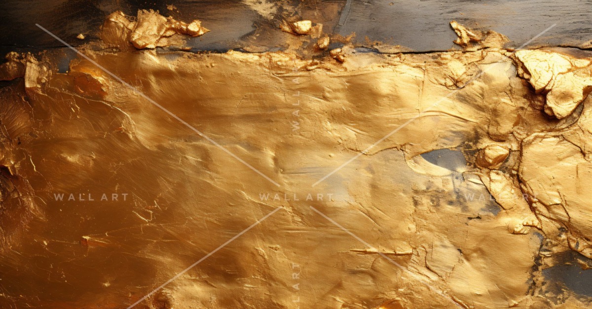 Golden Foil Art Abstract Expressions 17 - TemplateMonster