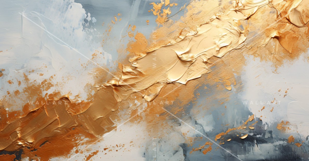 Elegante Wandkunst mit goldener Folie 18 - TemplateMonster