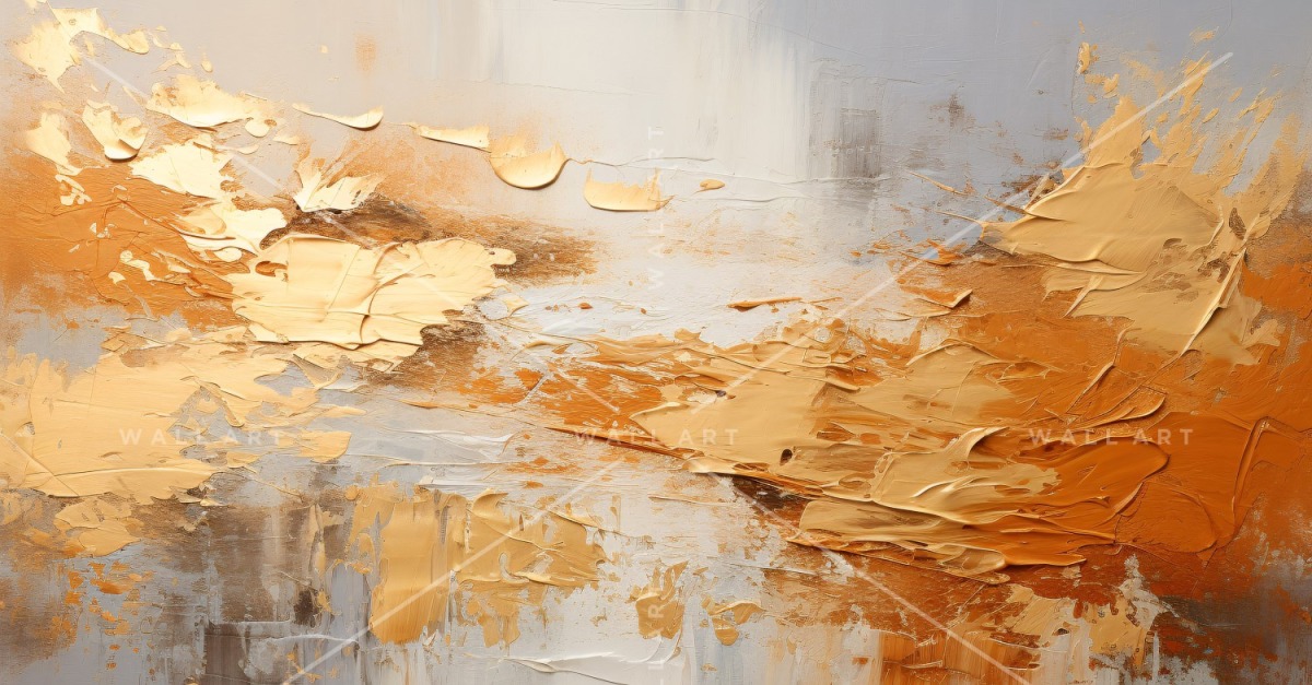 Elegante Wandkunst mit goldener Folie 24 - TemplateMonster