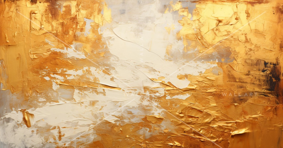 Elegante Wandkunst mit goldener Folie 26 - TemplateMonster