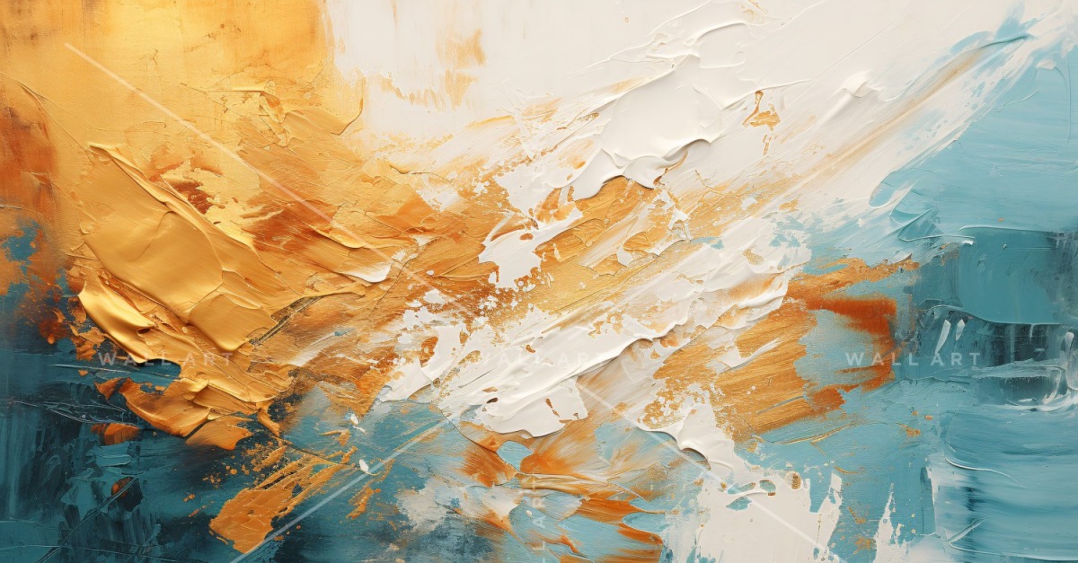 Golden Foil Art Abstract Expressions 20 - TemplateMonster