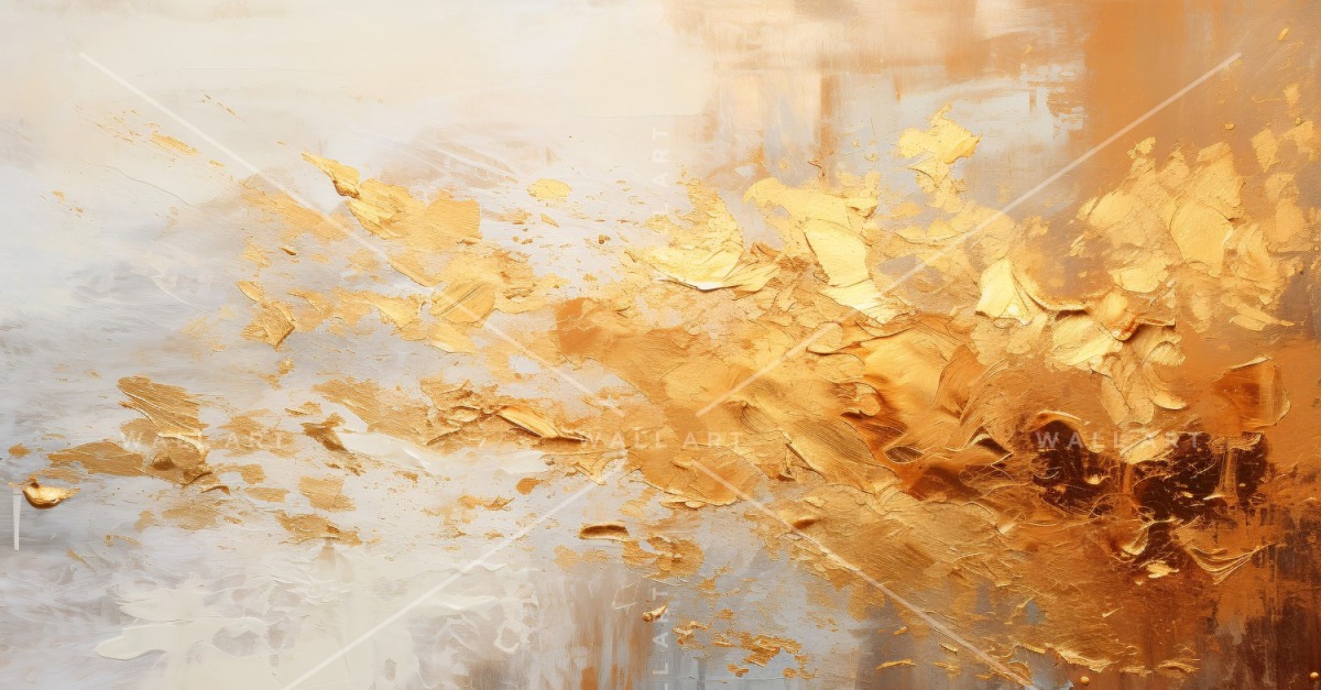 Golden Foil Art Abstract Expressions 24 - TemplateMonster