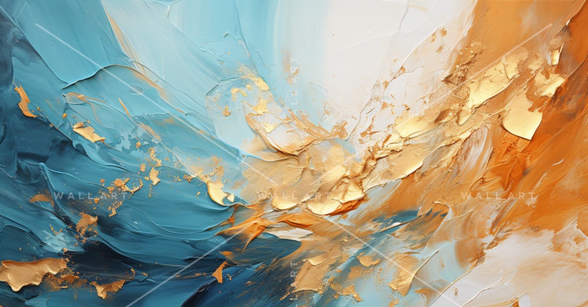 Golden Foil Art Abstract Expressions 33 - TemplateMonster