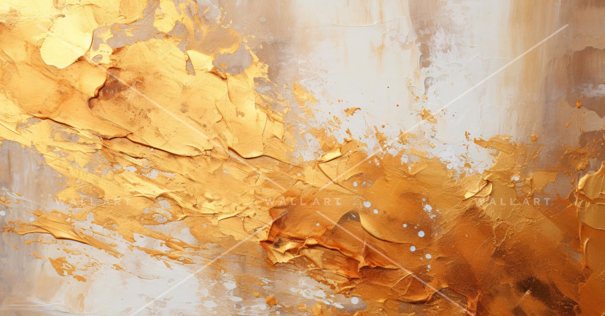 Golden Foil Art Abstract Expressions 38 - TemplateMonster