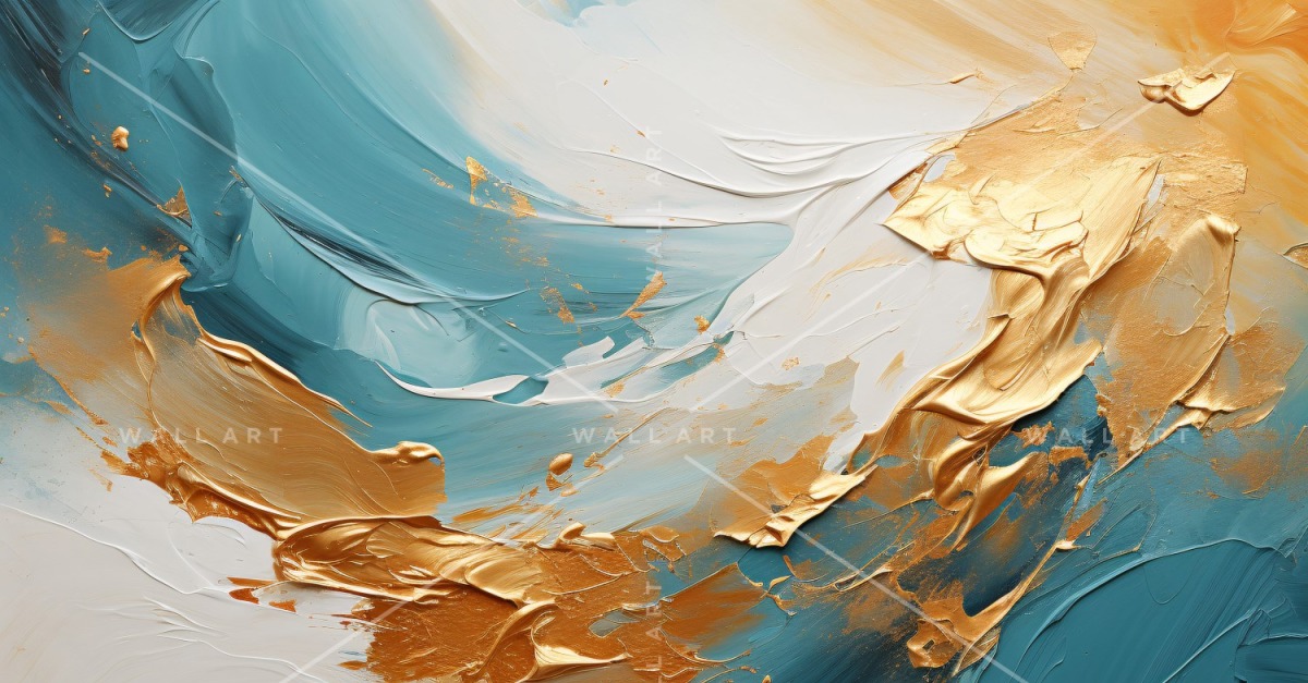 Golden Foil Art Abstract Expressions 41 - TemplateMonster