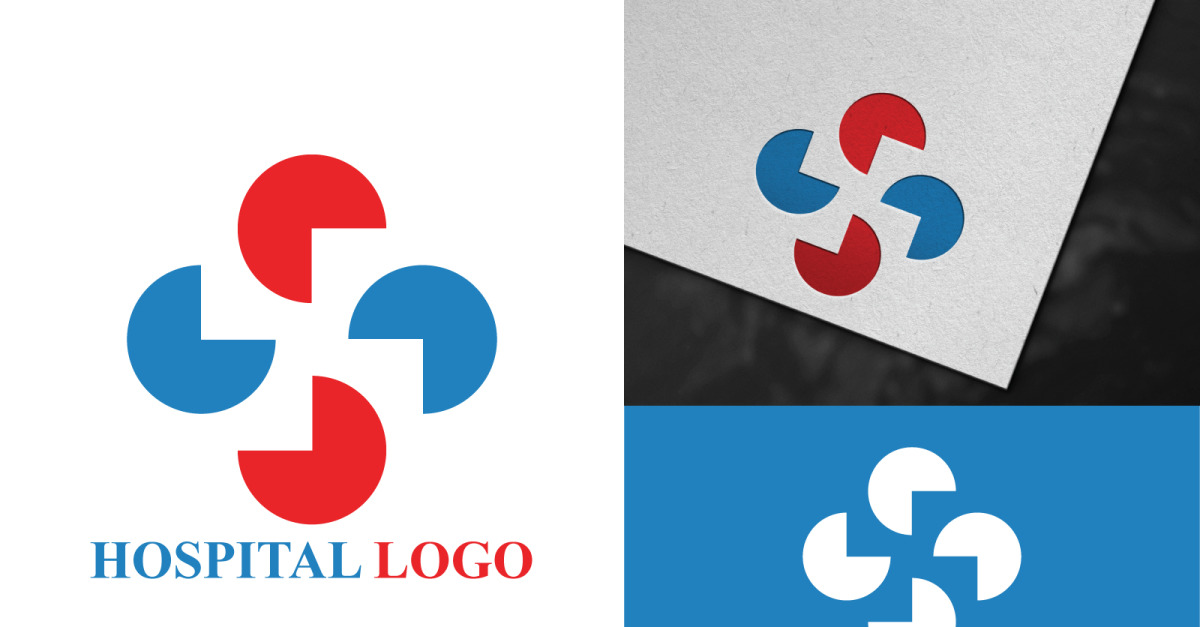Creative Hospital Logo Template Design - TemplateMonster