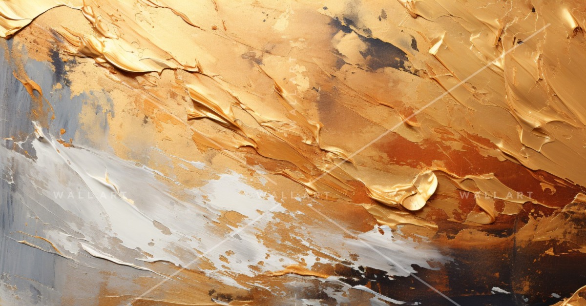 Golden Foil Art Abstract Expressions 45 - TemplateMonster