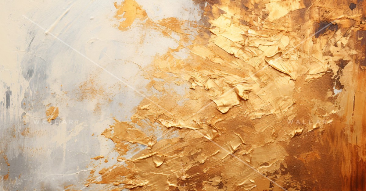 Elegante Wandkunst mit goldener Folie 67 - TemplateMonster