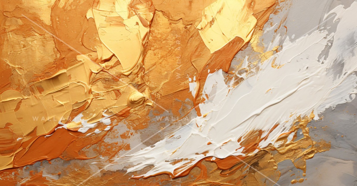Golden Foil Art Abstract Expressions 61 - TemplateMonster