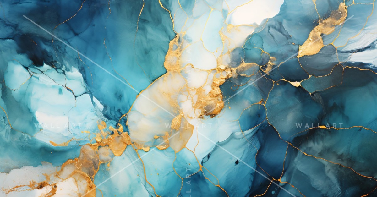 Elegante Wandkunst mit goldener Folie 69 - TemplateMonster