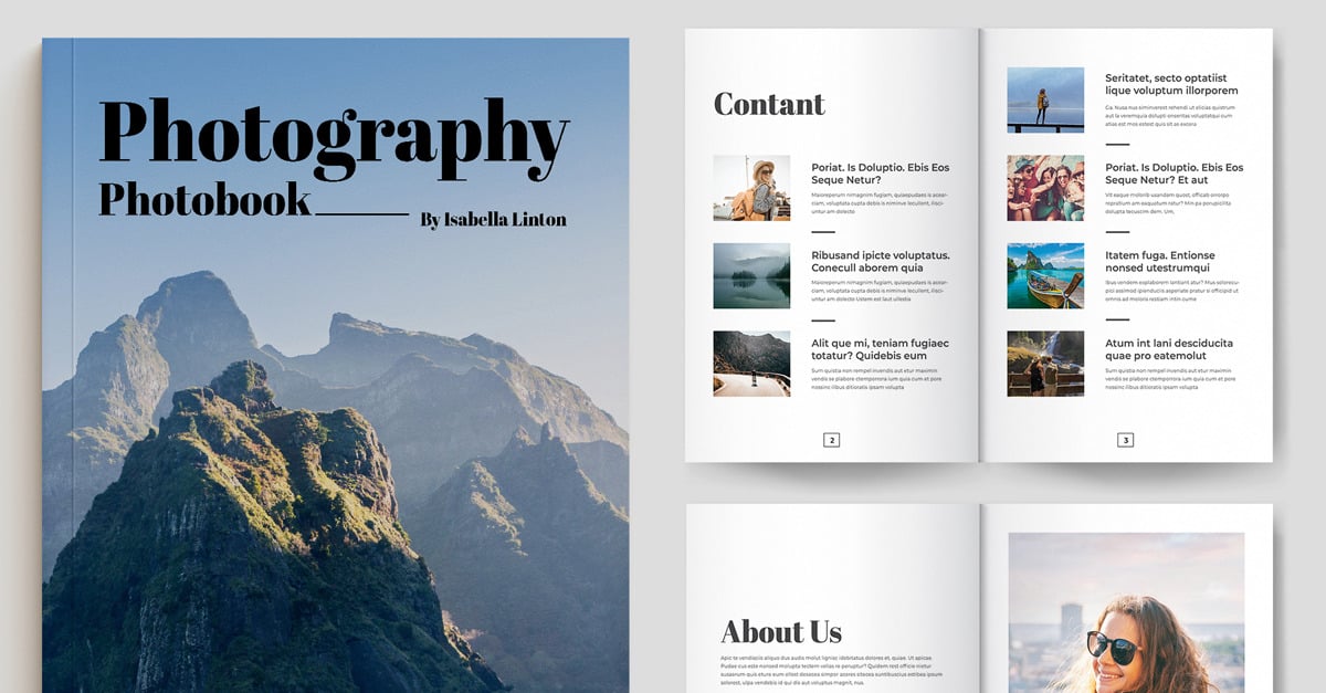 Photo Book Layout Template #381132 - TemplateMonster