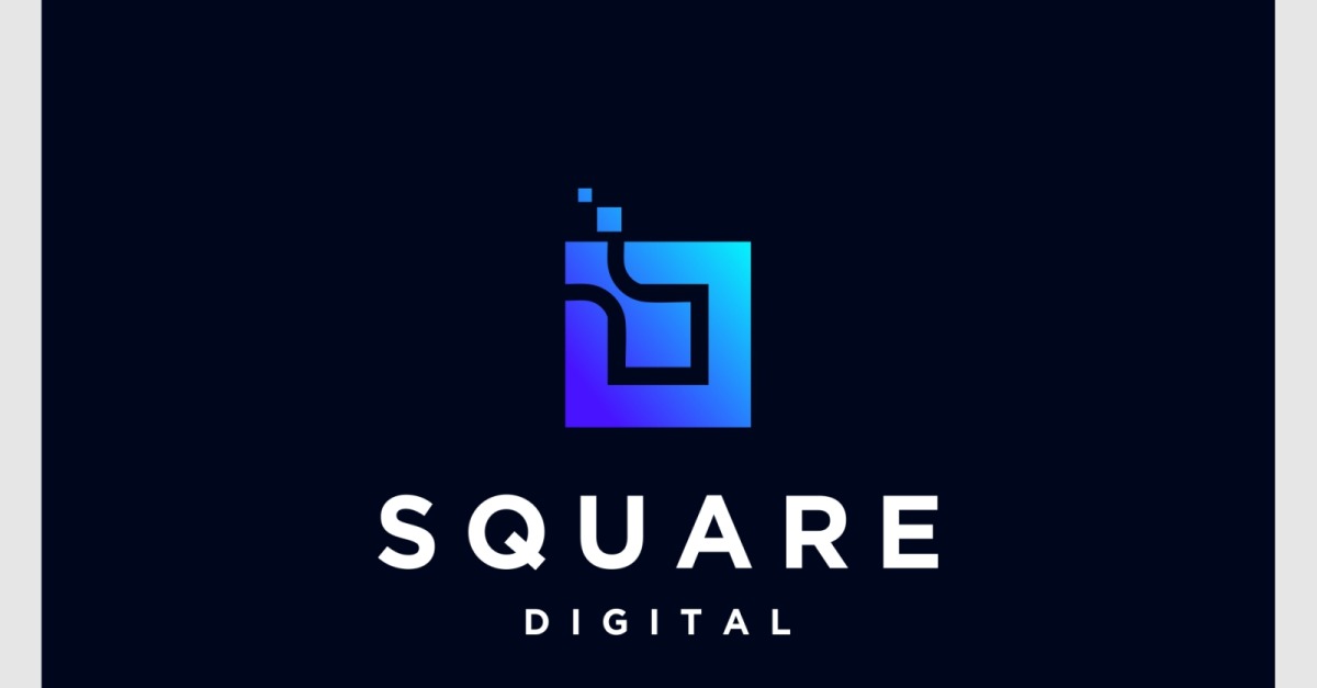 Square Solution Digital Technology Logo - TemplateMonster