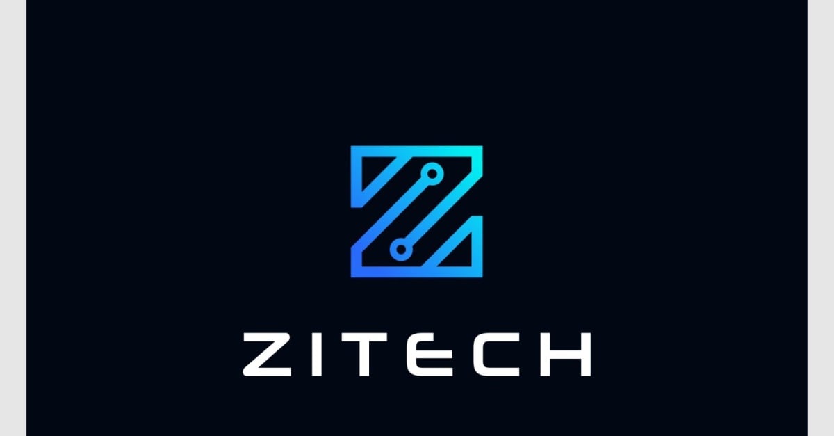 Letter Z Connection Technology Logo #381471 - TemplateMonster