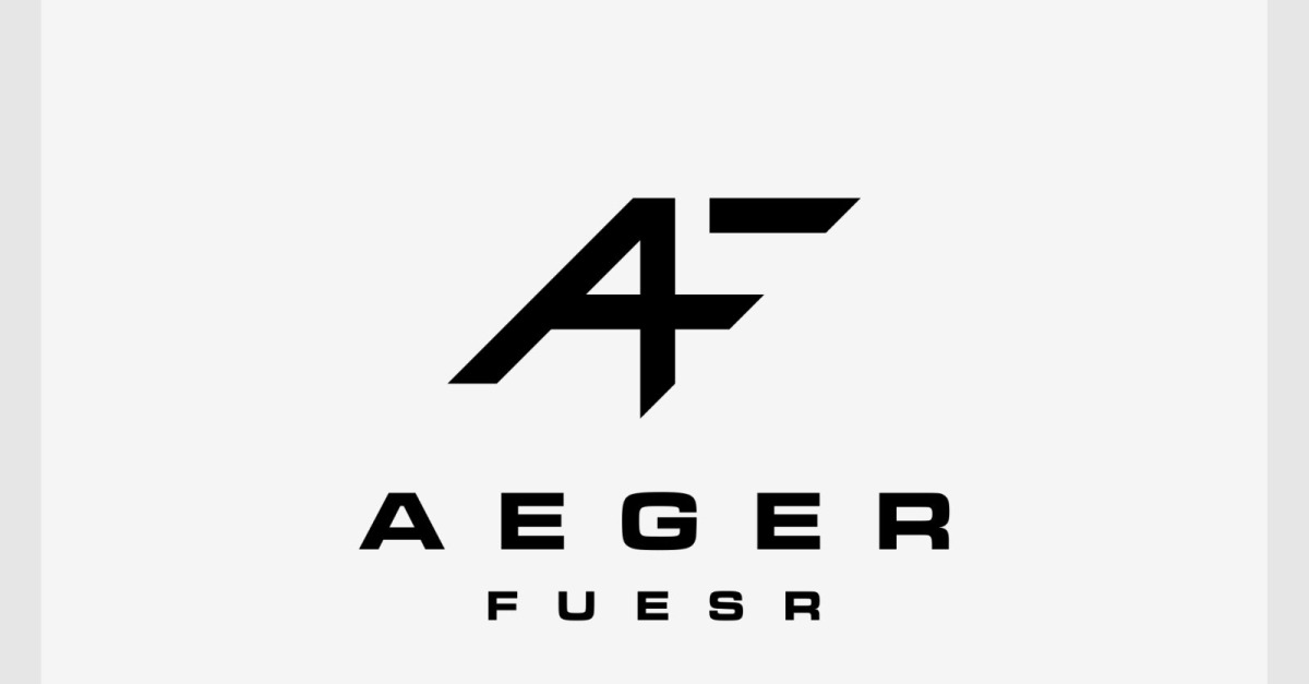 Logo monogramma semplice lettera AF #381496 - TemplateMonster