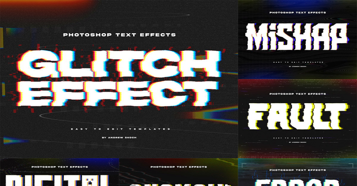 Glitch Text or Logo Effects #381593 - TemplateMonster