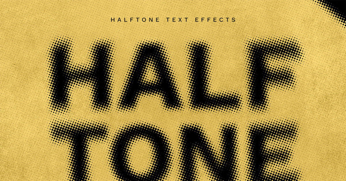 Effet de texte Photoshop en demi-teinte - TemplateMonster