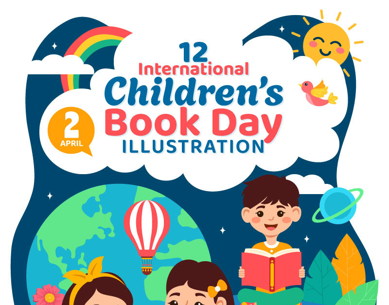 12 International Children Book Day Illustration