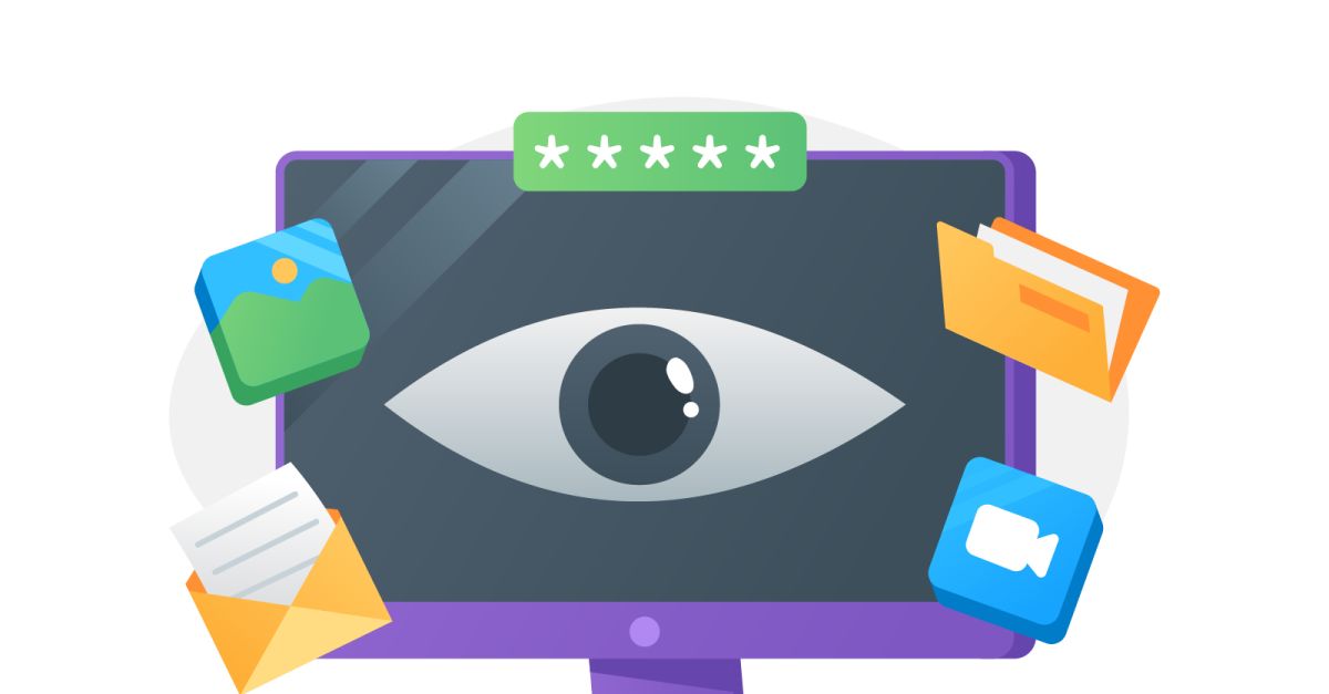 Illustration vectorielle de logiciels espions