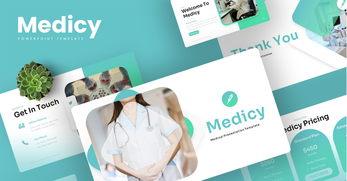 Medicina – Plantilla médica de PowerPoint - TemplateMonster