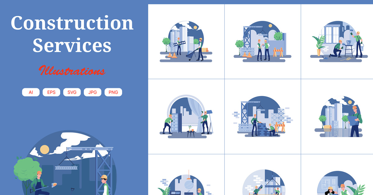 M458_Construction Illustration Pack #382113 - TemplateMonster