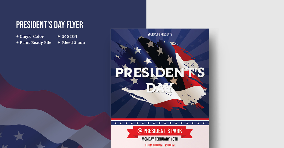Us Presidents Day Invitation Template - TemplateMonster