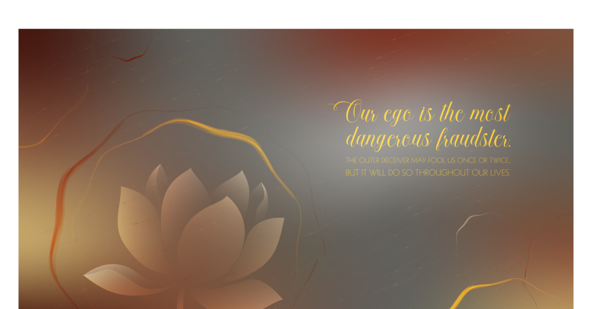 Inspirational Background 14400x8100px With Message About The Ego