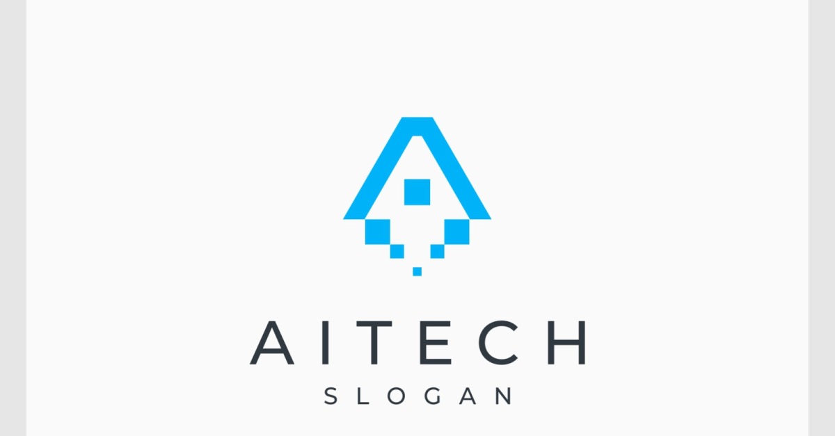 Letter A Technology Digital Logo #382430 - TemplateMonster