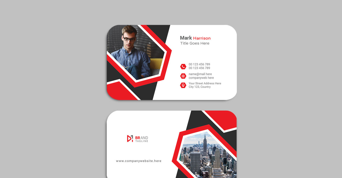 Creative and modern - name card design - TemplateMonster