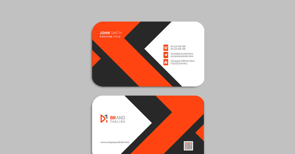 Creative and modern visiting card design template
