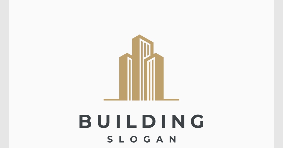 Gebäude, Wohnung, Immobilien, Gold, Luxus, Logo