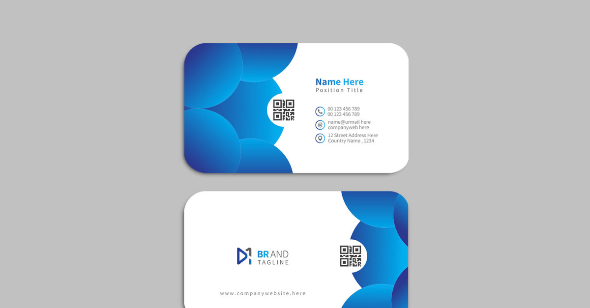 Clean and modern - visiting card design template