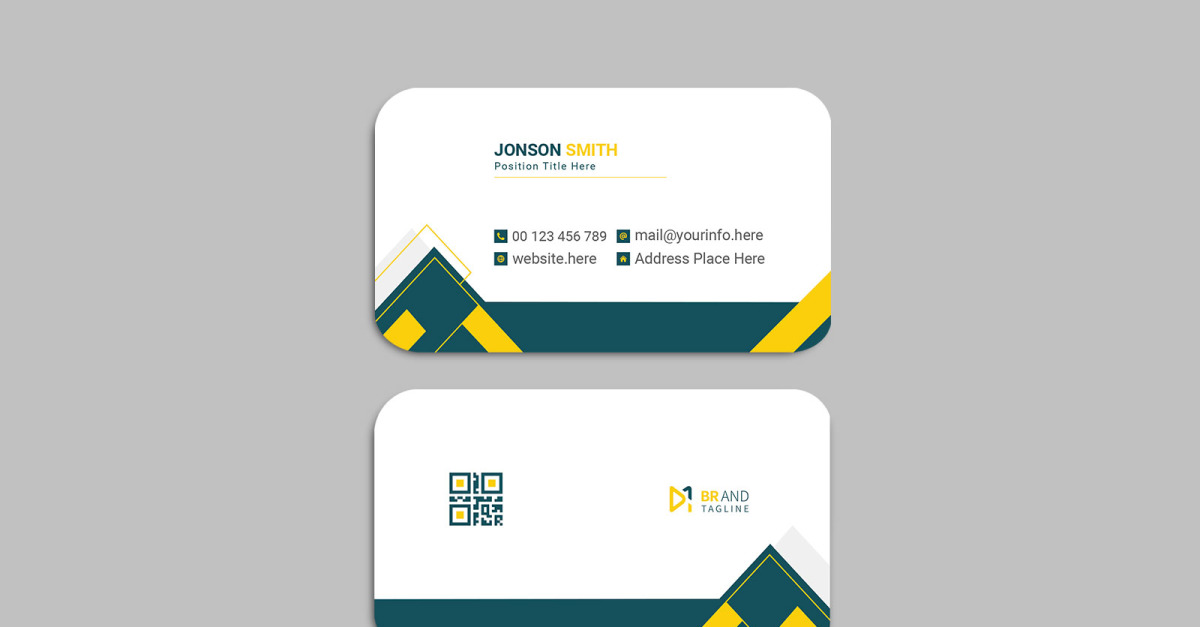 Simple and clean name card template design - corporate identity