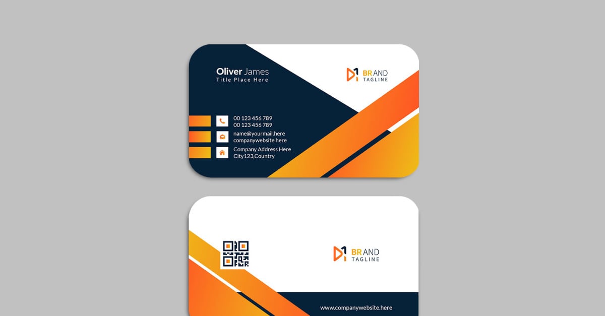 Simple and clean visiting card design template - corporate identity