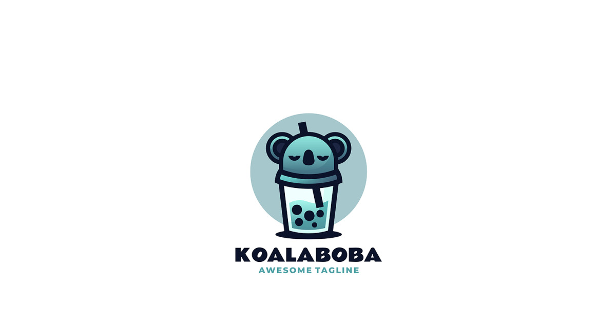 Koala Boba Maskot Karikatür Logosu #382735 - TemplateMonster