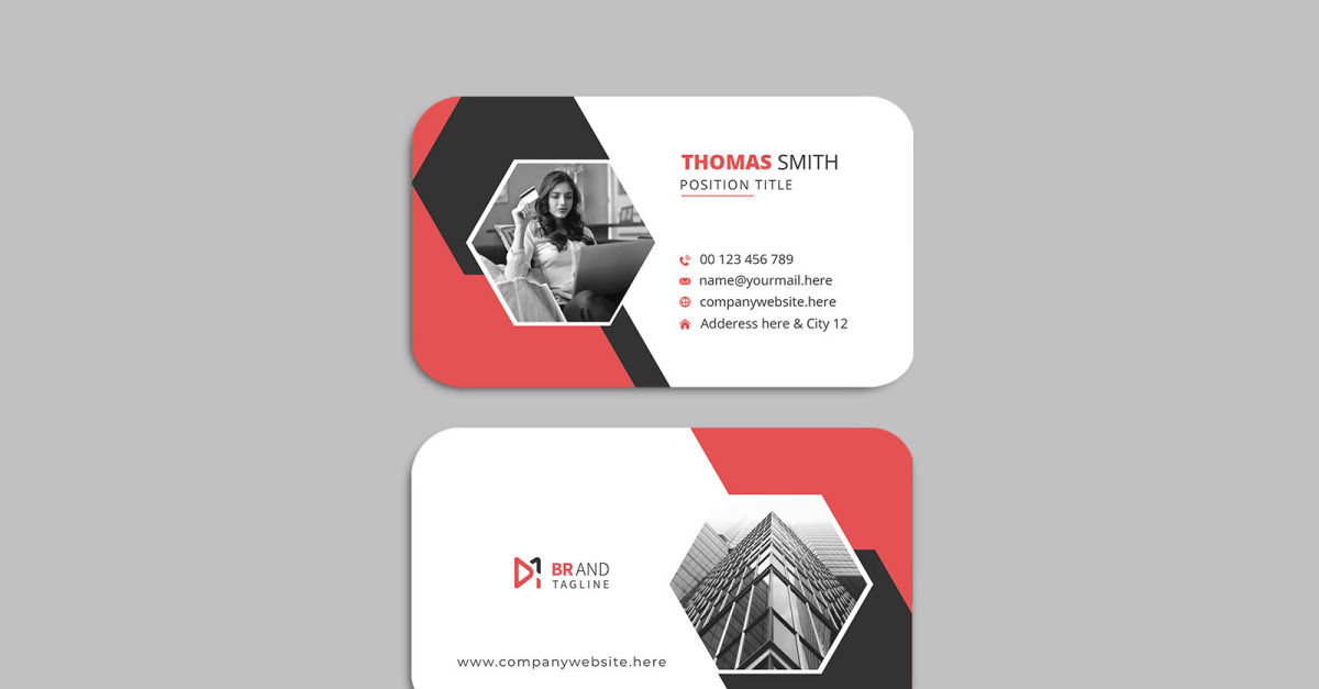 Creative and modern professional corporate name card design template