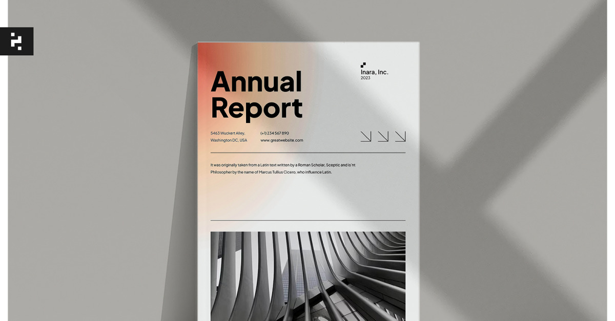 Geschäftsbericht Moderner Schweizer Stil - TemplateMonster