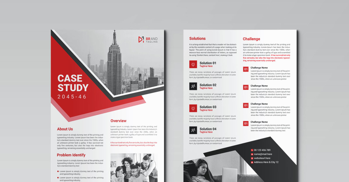 Creative Case Study Design Template #383478 - TemplateMonster