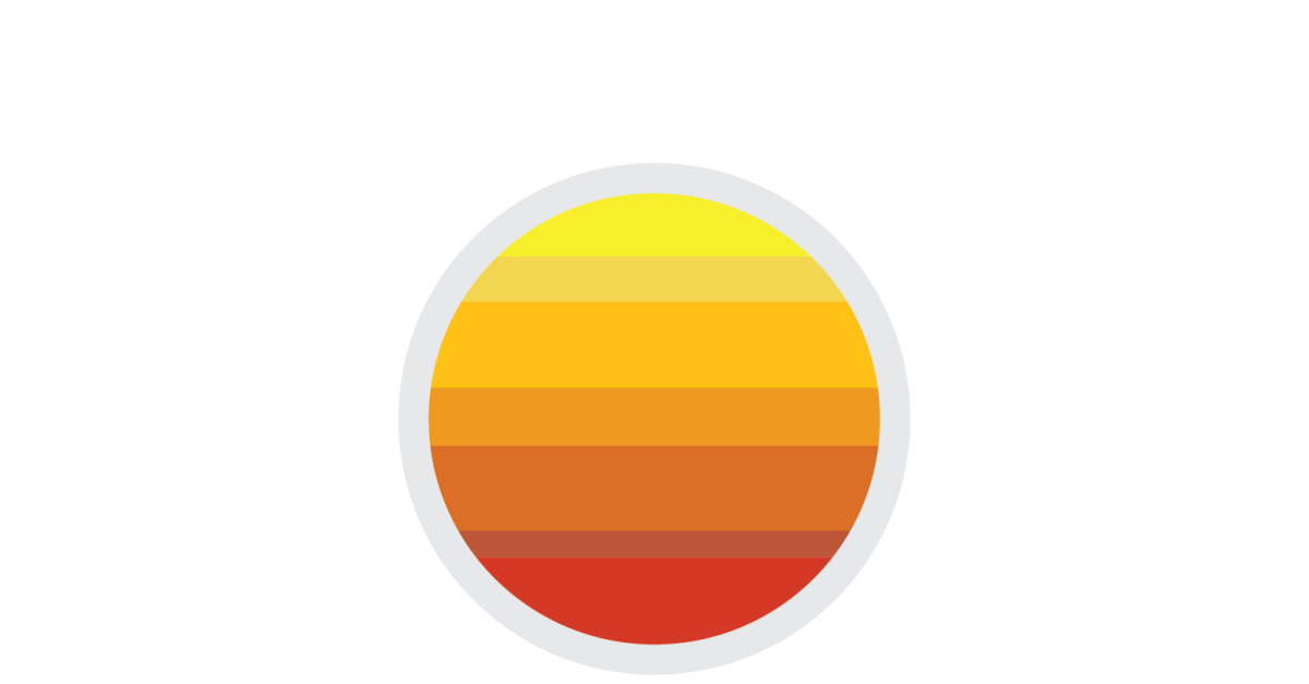 Sun logo simple vector version 54 #383403 - TemplateMonster