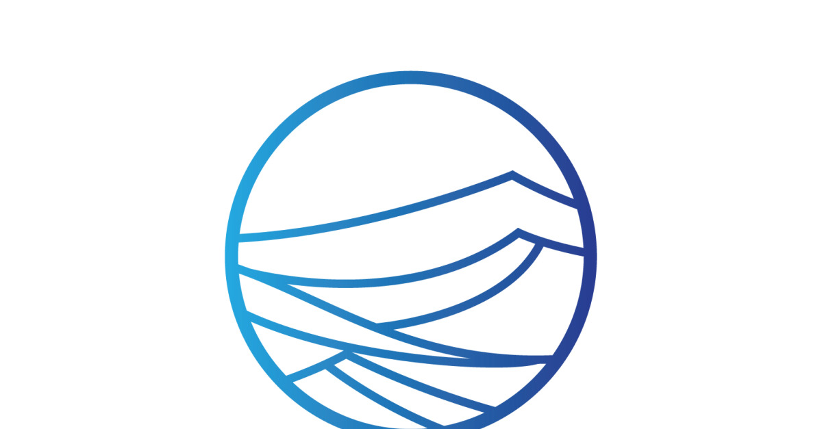 Wave circle logo vector version 22 #383430 - TemplateMonster