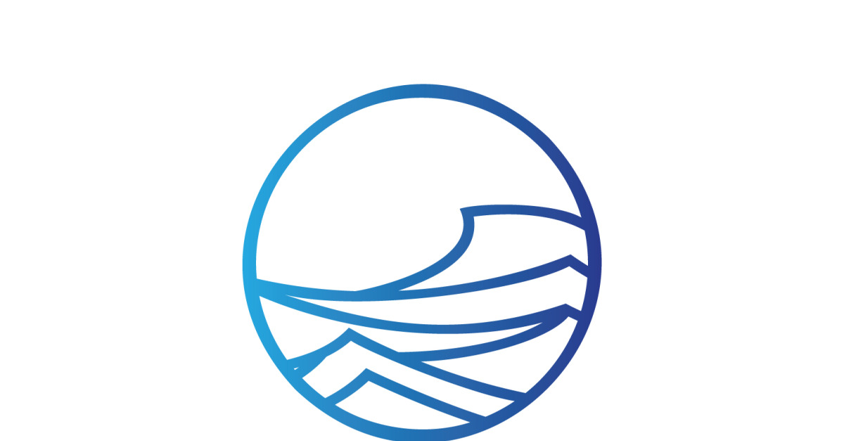 Wave circle logo vector version 7 #383411 - TemplateMonster