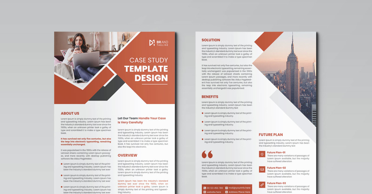 Creative and modern case study design- template